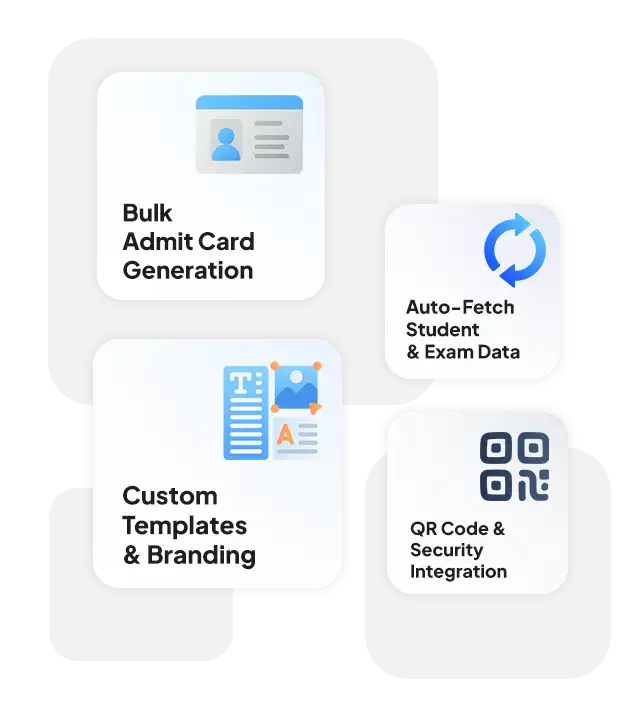 Admit Card Creator | Class On App School ERP Software